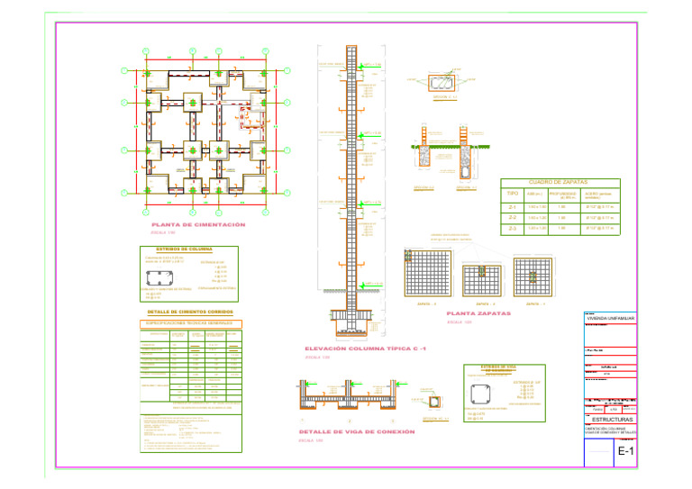 PLANOS DE ESTRUCTURAS E1 - 6 AGOSTO - SRA. MIRIAM-Model | PDF