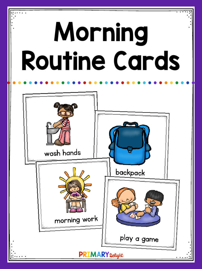 Morning Routine Cards Small | PDF | Digital Millennium Copyright Act ...