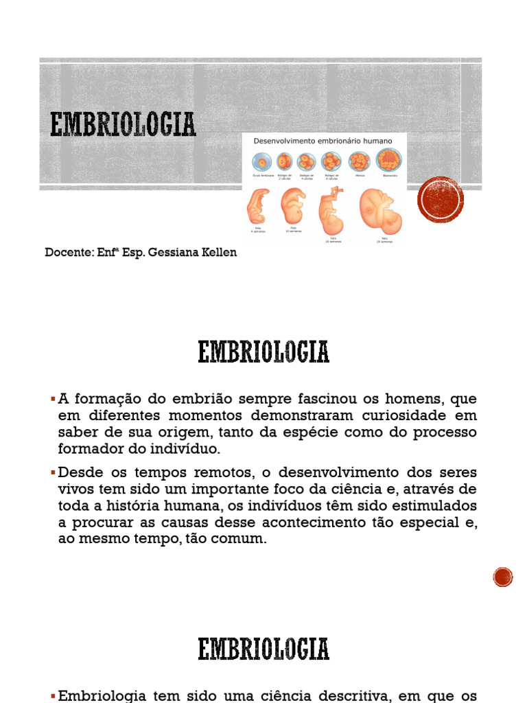 EMBRIOLOGIA | PDF