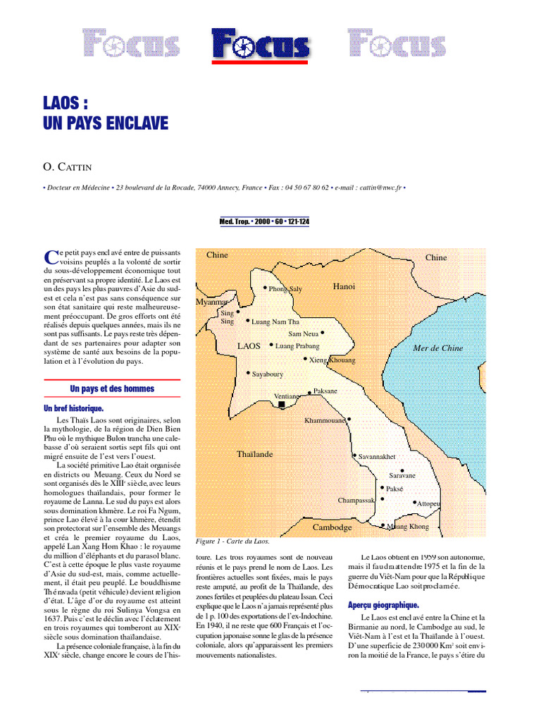 121-124 Laos un pays enclavé (Cattin) | PDF