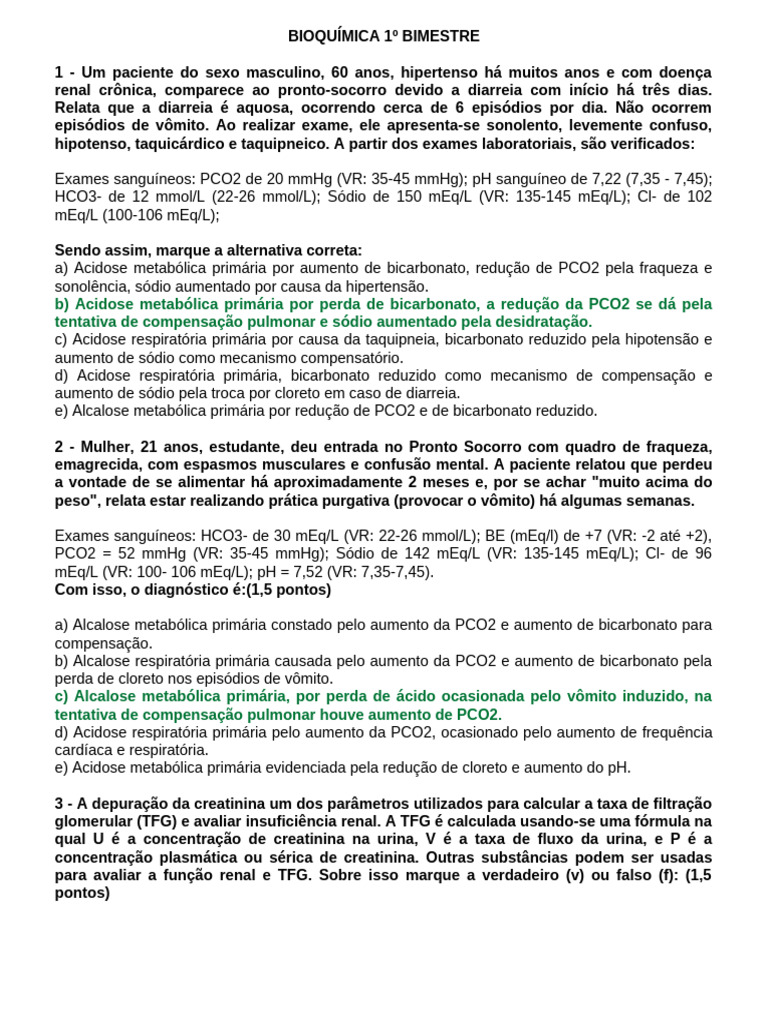 Bioquímica 1º B | PDF