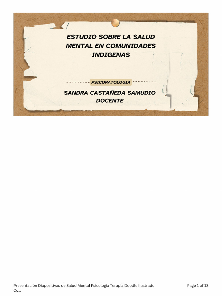 Presentación Diapositivas de Salud Mental Psicología Terapia Doodle Ilustra - 20240611 - 191353 ...