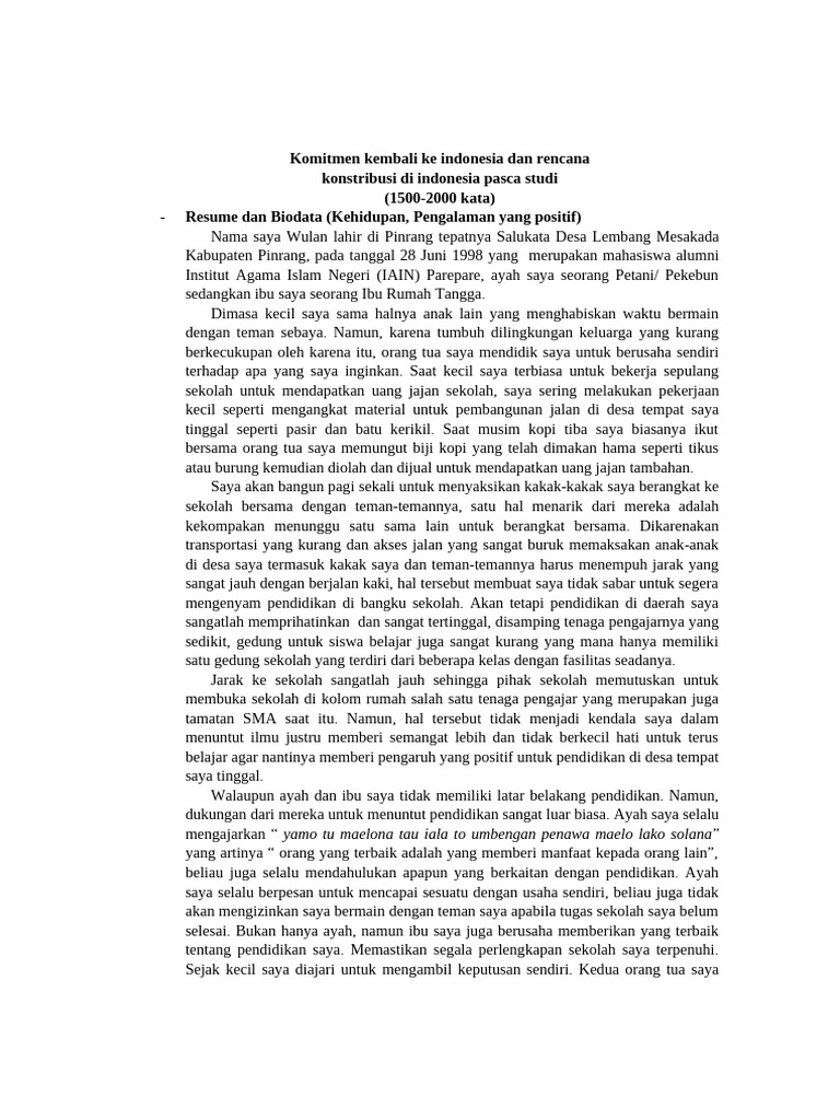 Personal Statement 1 | PDF