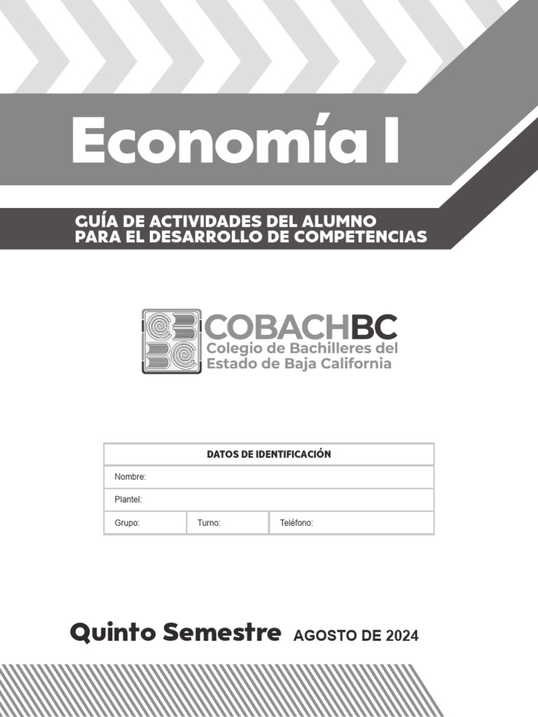 Cuadernillo COBACH BC - Economía I | PDF