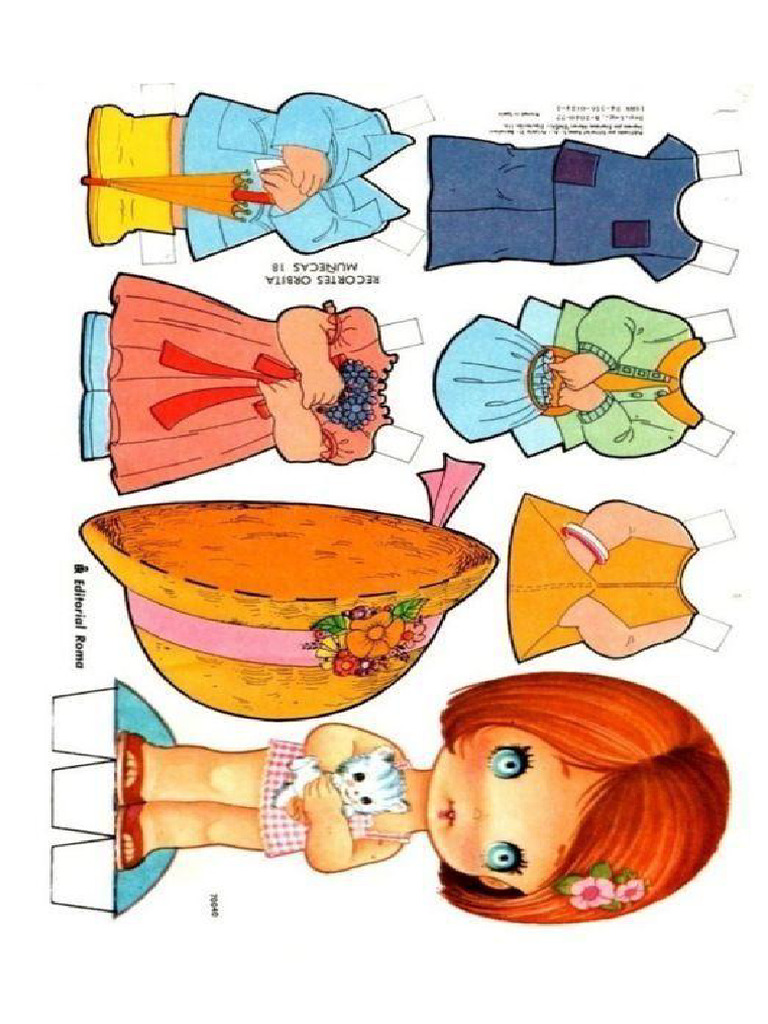 Muñecas Recortables Colegio Simons | PDF