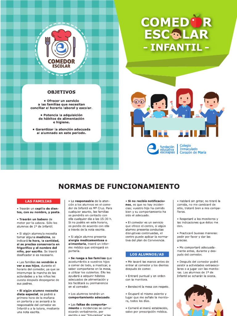 Normas Comedor Infantil | PDF