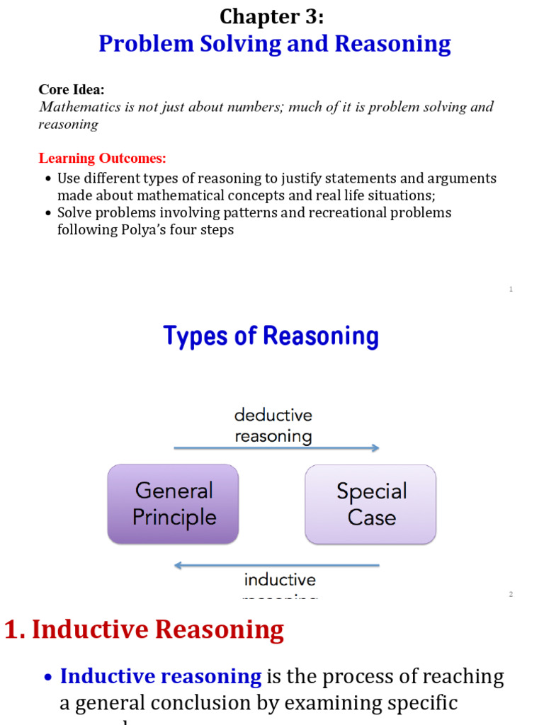 Chapter 3 PROBLEM SOLVING REASONING | PDF