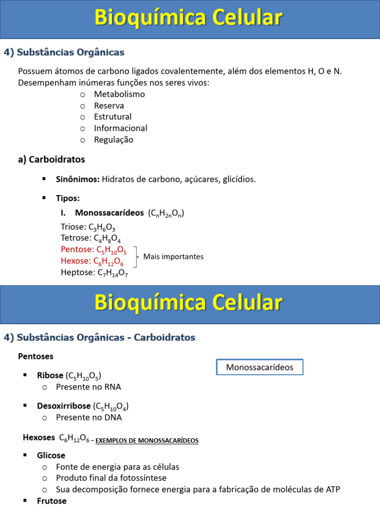 Bioquimica Celular - Glicã Dios e Lipã Dios | PDF