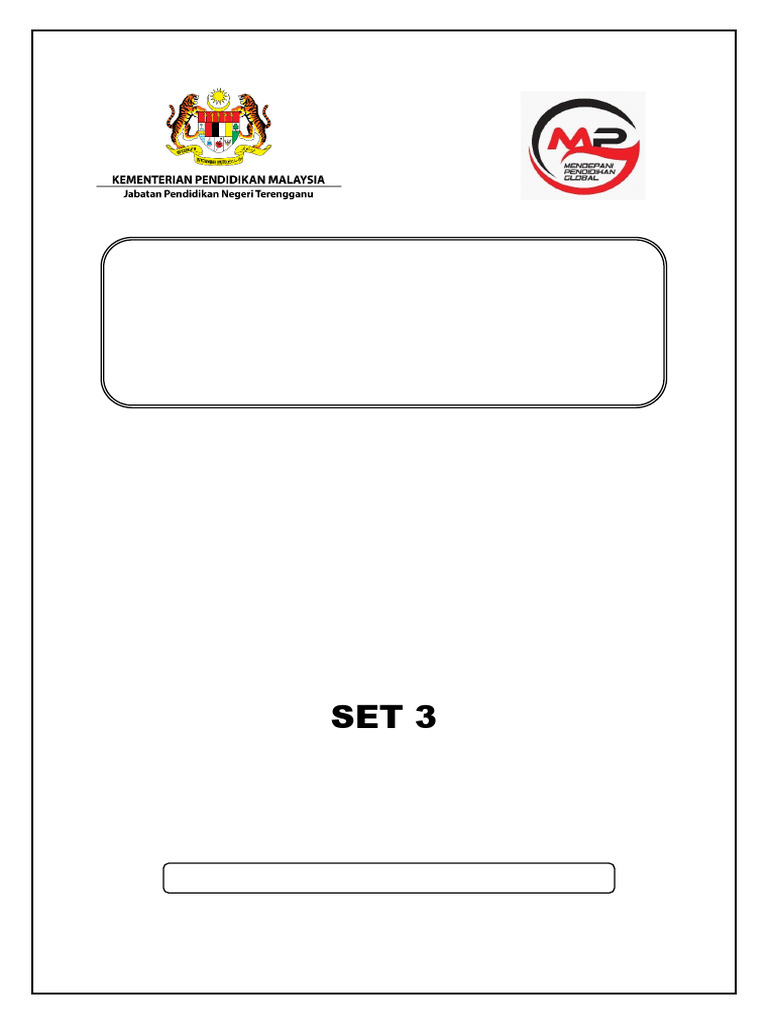 MPP2 SPM Paper 3 Set 3 (Naskah Pentaksir Dan Naskah Calon) | PDF