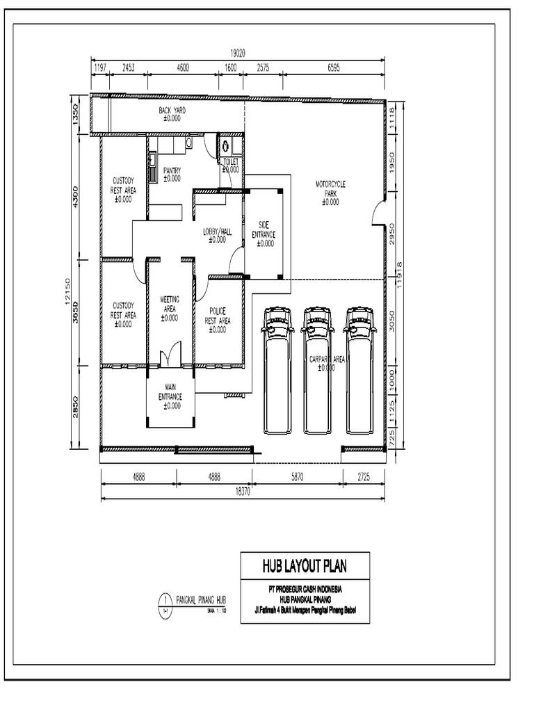 Hub Layout Plan Pangkal Pinang (18 Mei 2024) | PDF