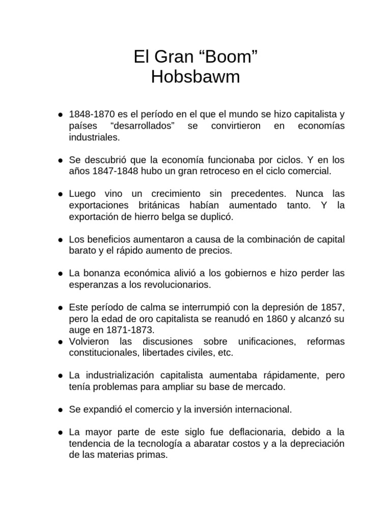 Resúmen El Gran "Boom" HESG Sesión 2 | PDF