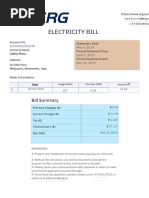 Sample MERALCO Electricity Bill | PDF