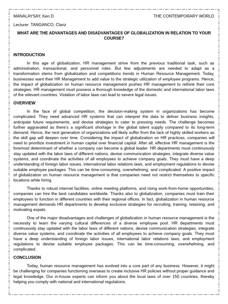 Reflection (Advantages and Disadvantages) | PDF