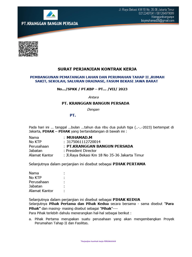 Kontrak Baru 667 | PDF
