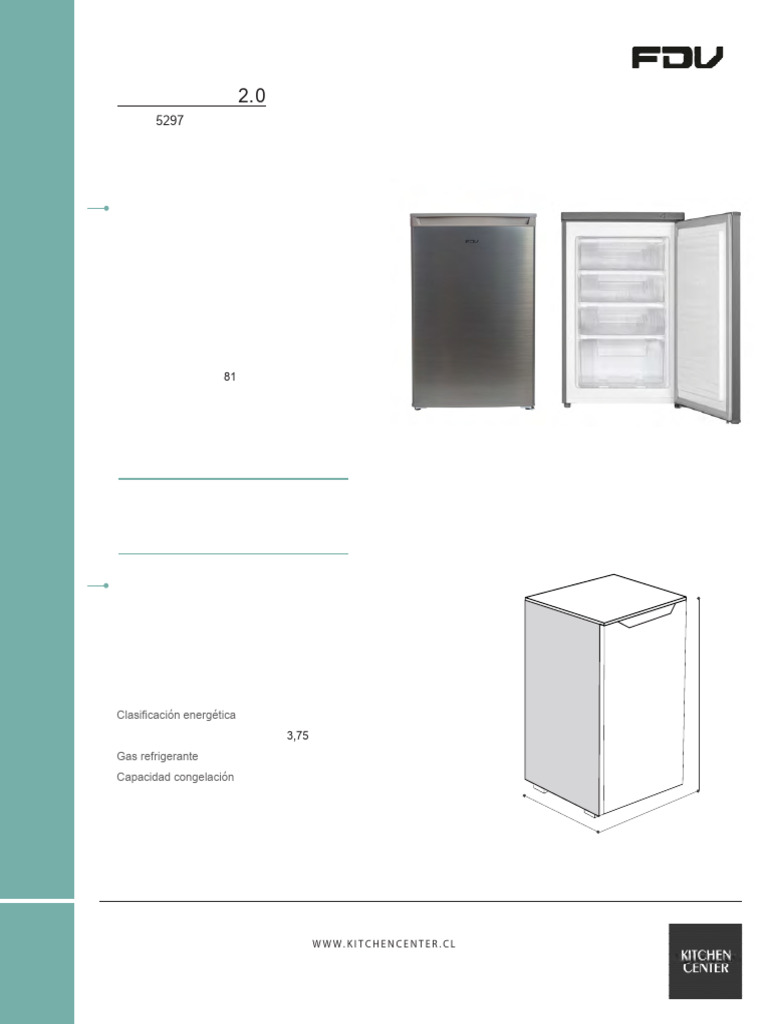 Ficha Tecnica Freezer FDV | PDF