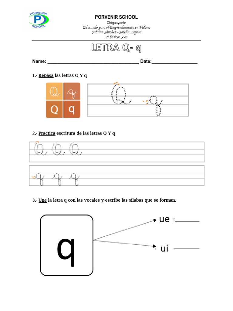 LETRA QUE - Qui | PDF