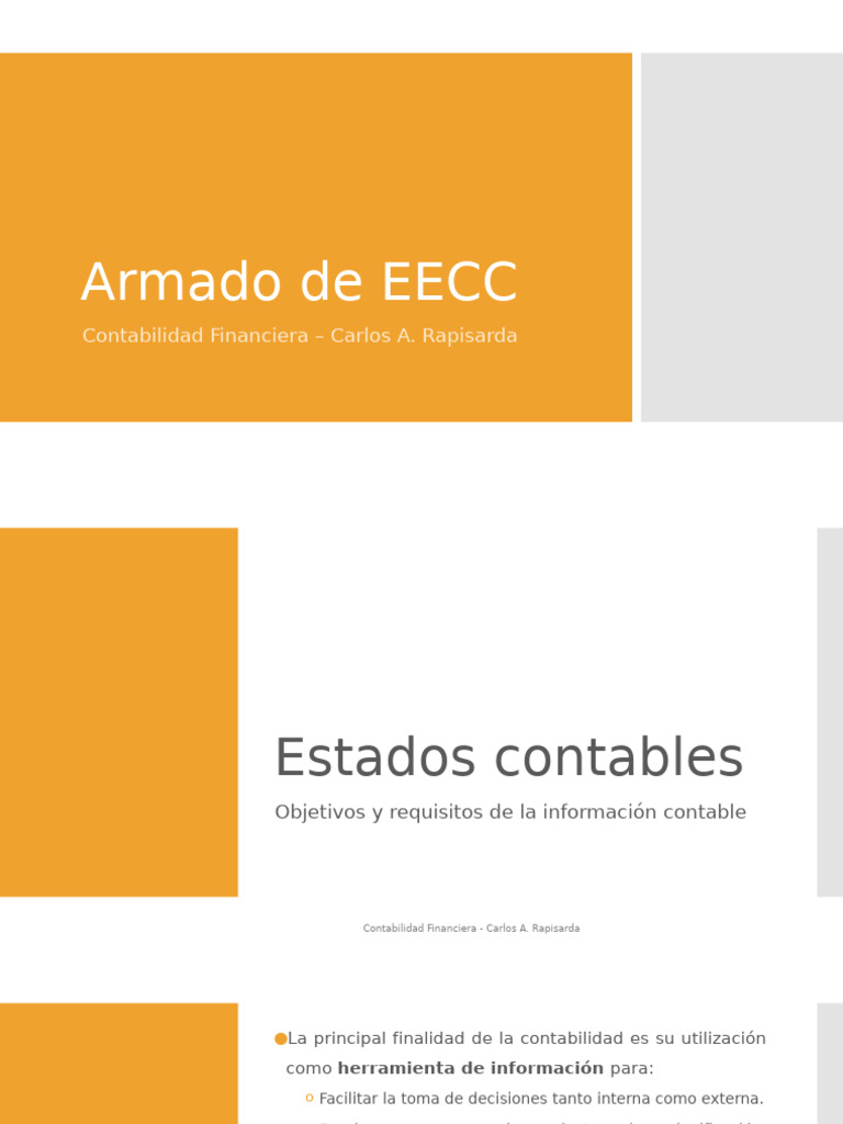 Teoría - Armado de EECC | PDF