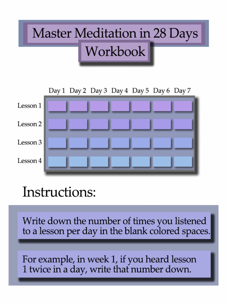 Meditation Course Workbook | PDF | Foreign Language Studies
