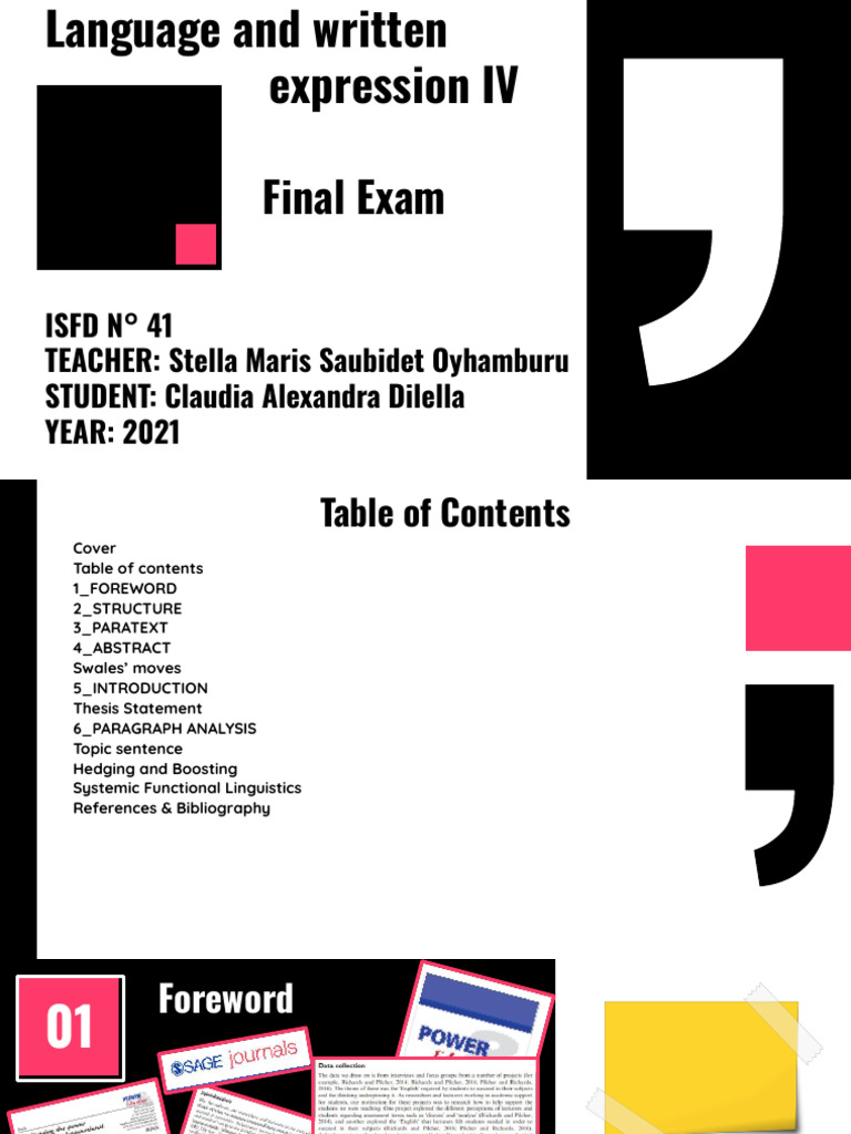 Language and Written Expression IV | PDF