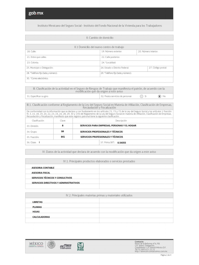 AM-SRT X REANUDACION DE ACTIVIDADES - Página - 1 Ejemplo Contadores | PDF