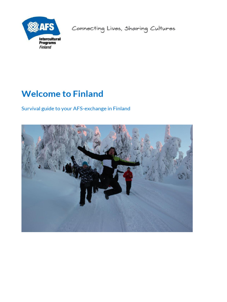 Welcome To Finland 2020 2021 | PDF