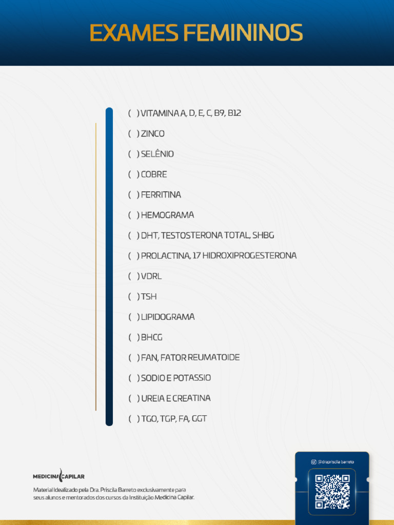 Exames Femininos | PDF