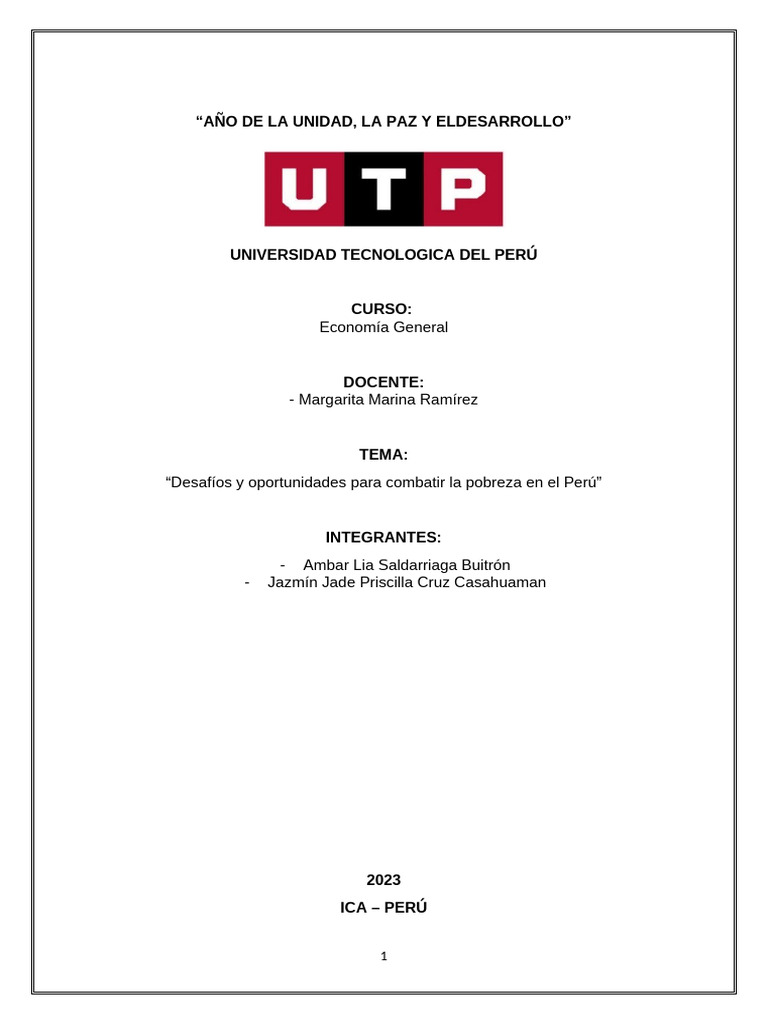 Informe Utp | PDF