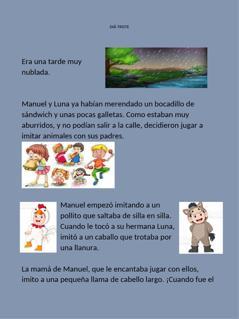 Cuento TRISTE | PDF
