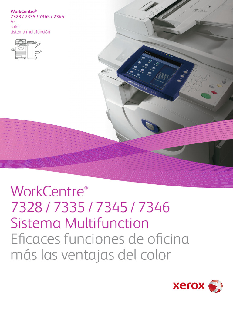 Xerox WorkCentre 7345 Folleto | PDF | System Software | Computing