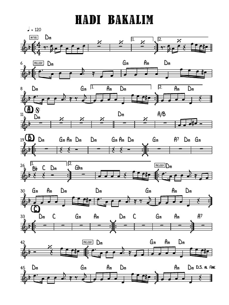 Hadi Bakalim - Guitar&keys 2 | PDF