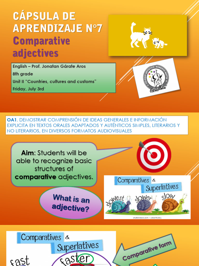 Cápsula 7 - Comparative Adjectives | PDF