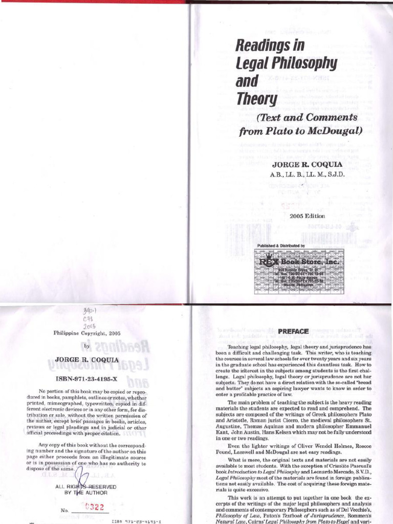 Coquia - Reading in Legal Philosophy & Theory - 2005 | PDF ...