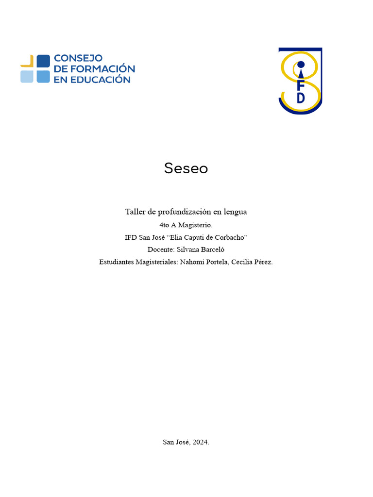 Seseo | PDF