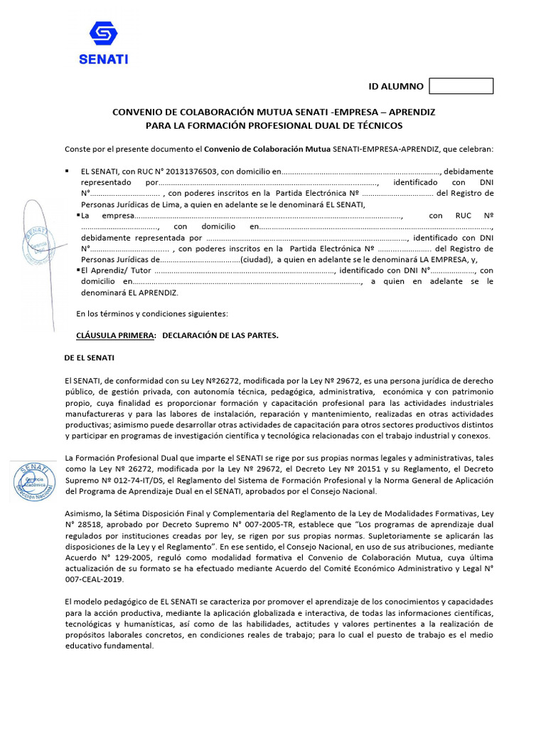 Convenio de Colaboracion Mutua | PDF