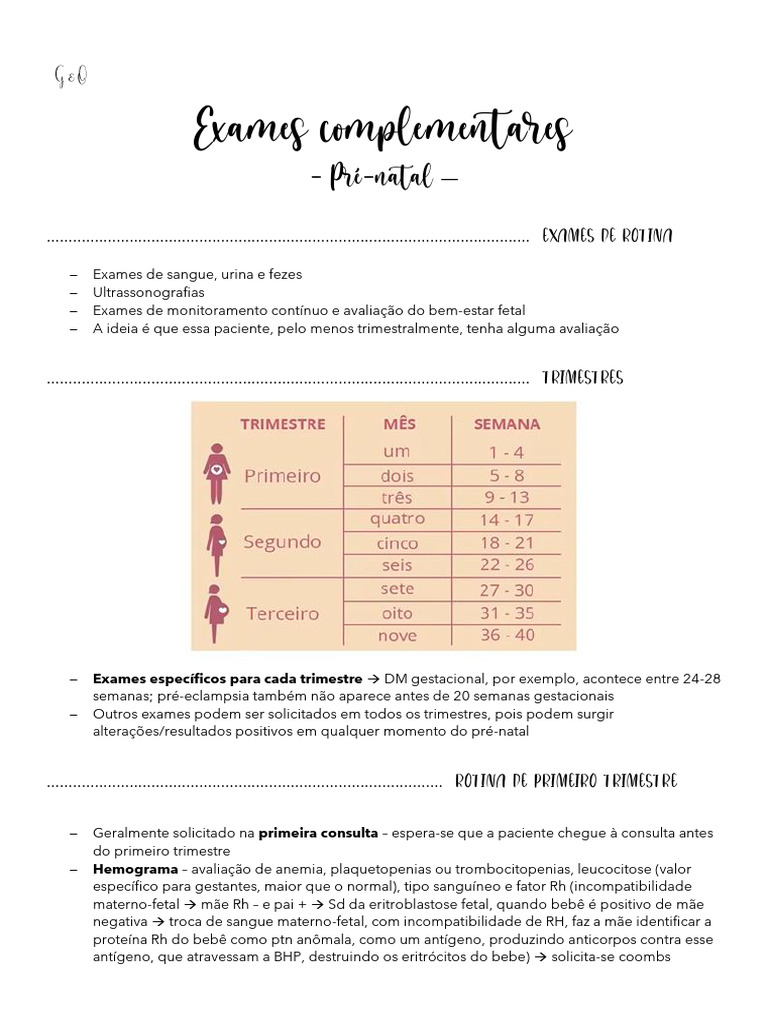 Exames Complementares | PDF