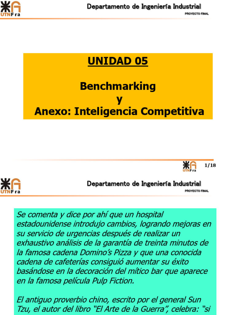 U05-Benchmarking y Anexo Inteligencia Competitiva-GUIA-JV20 | PDF