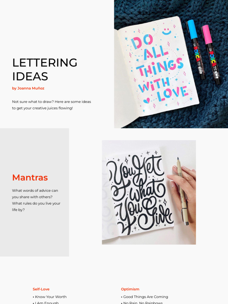Unit 3 Lettering Ideas | PDF
