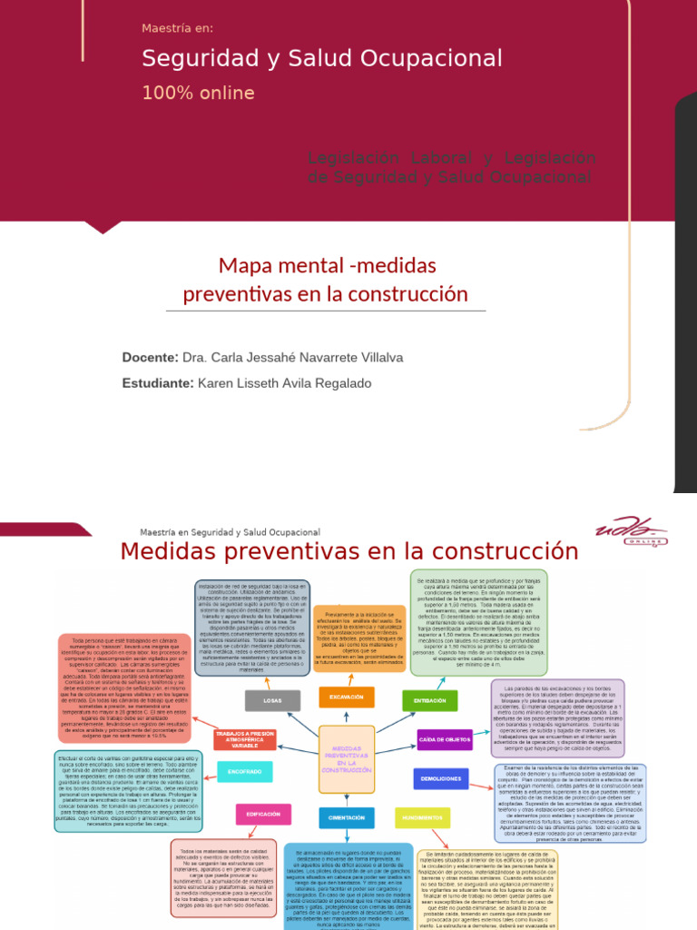 Mapa Mental - Medidas Preventivas en La Construcción | PDF