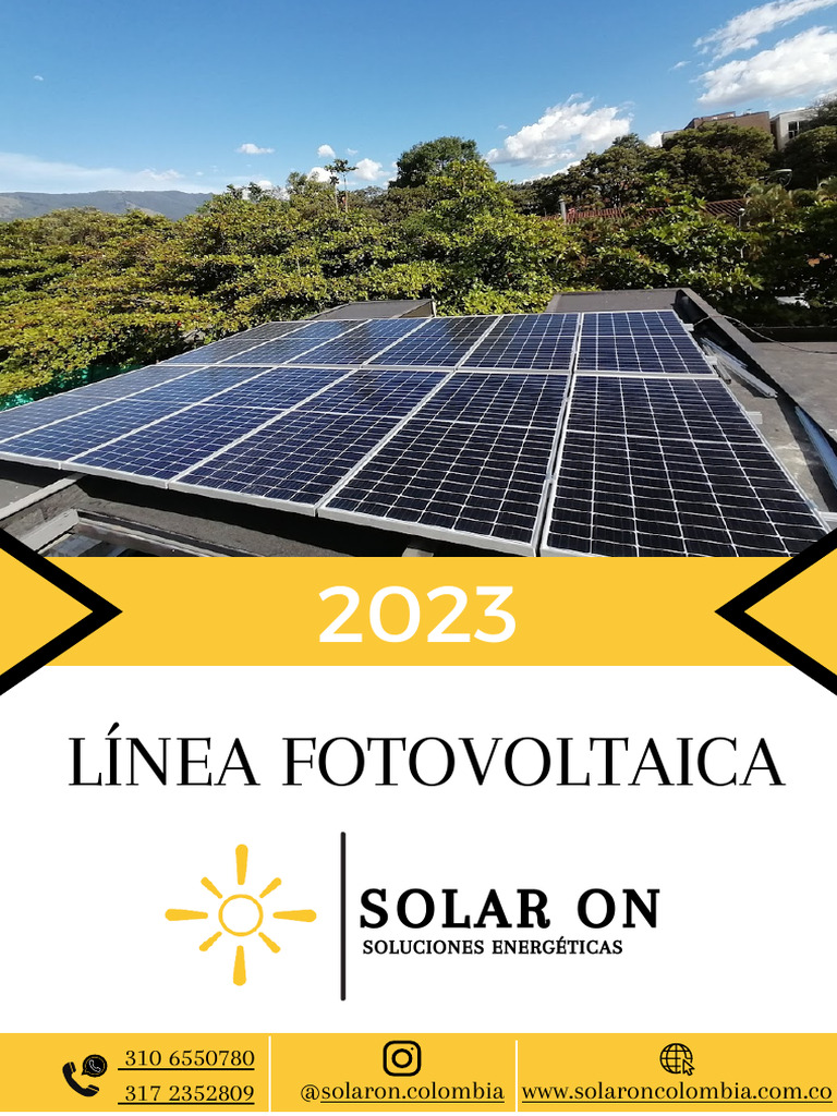 Brochure Solar On Linea Fotovoltaica OK | PDF