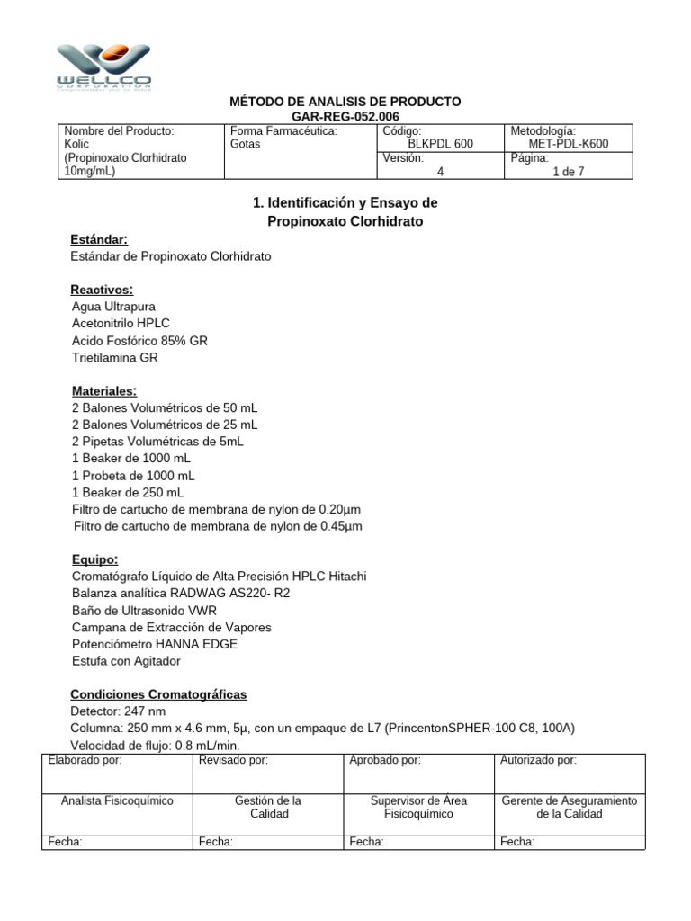 Kolic Gotas (MET-PDL-K600) GAR-REG-052.006 Edición 4 | PDF ...