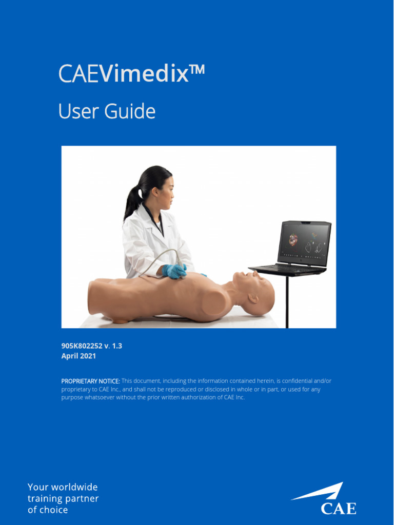 CAE Vimedix - 3.2 - UserGuide | PDF