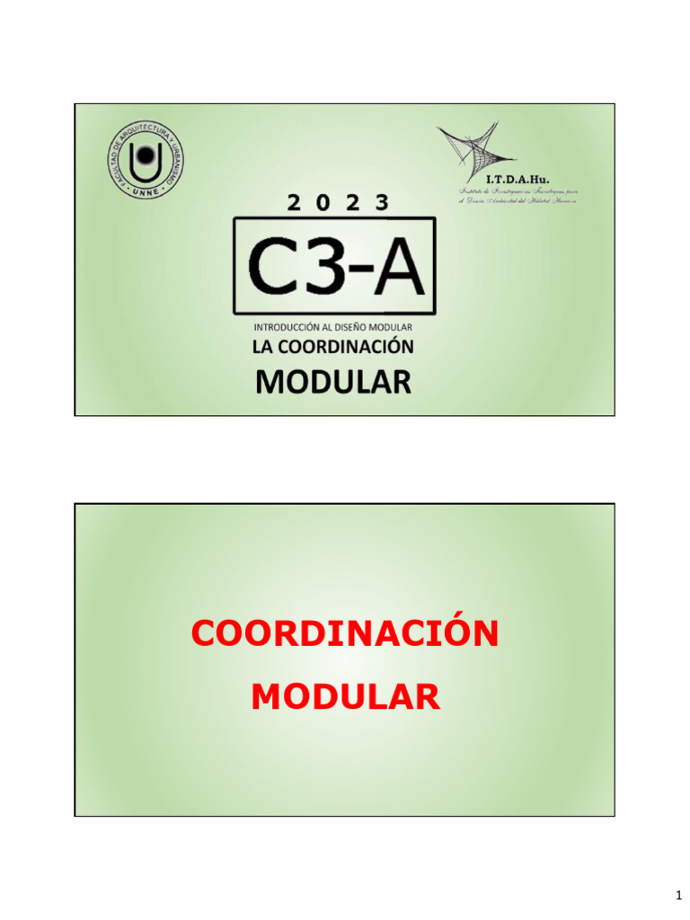 Coordinación modular. clase | PDF