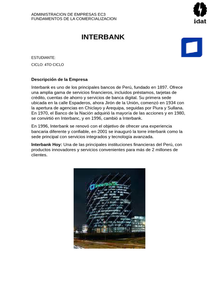 INTERBANK | PDF