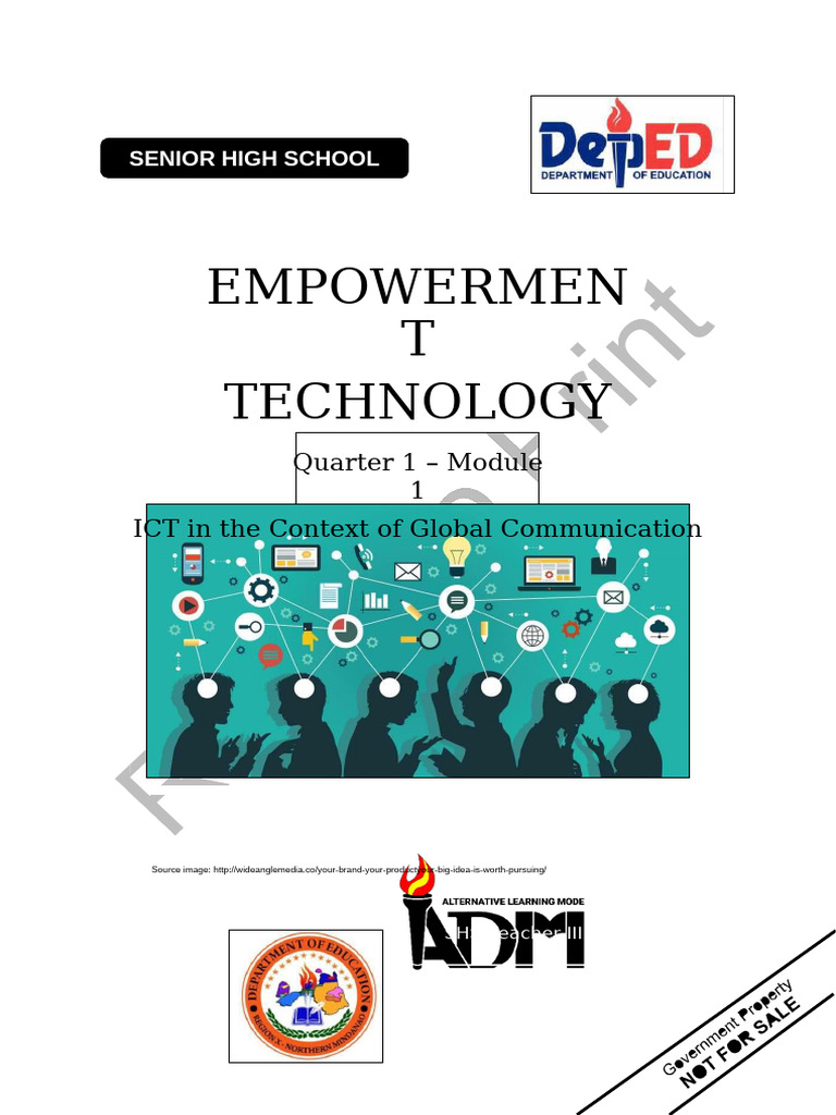 Empowerment Technology Lesson 1 | PDF