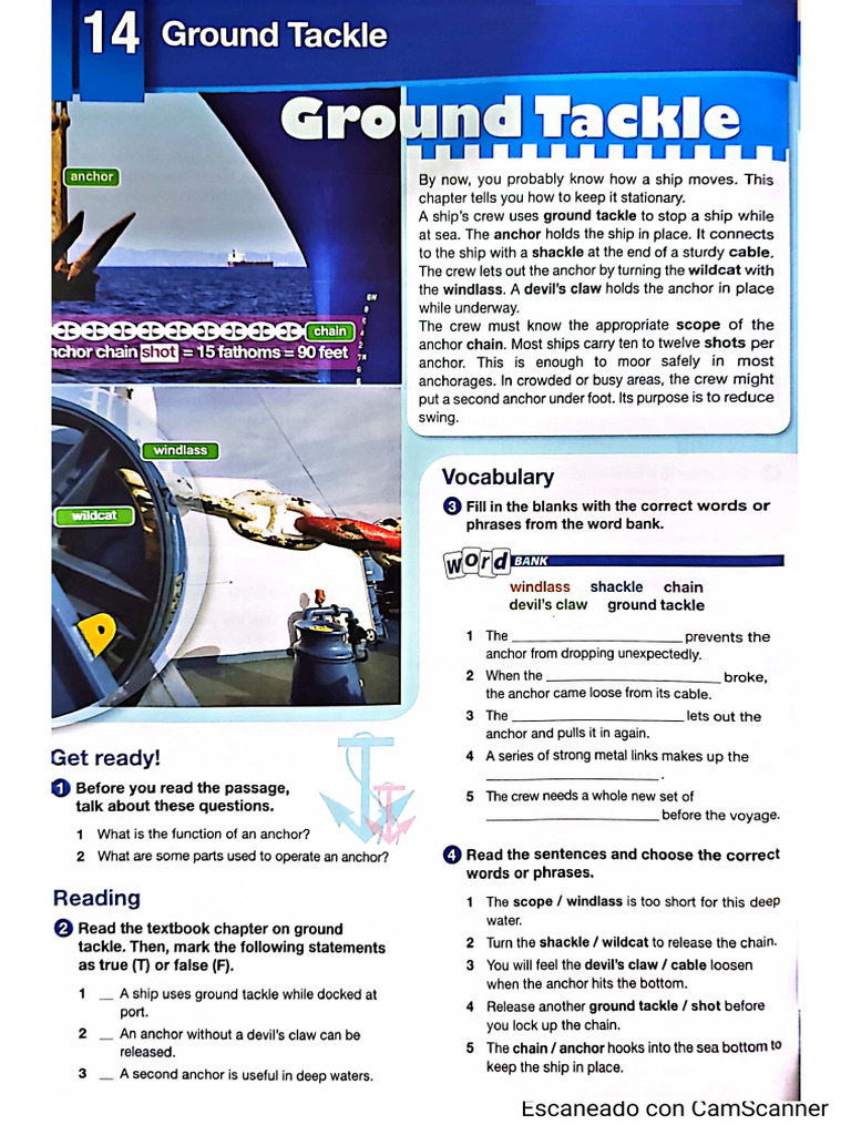 Text U.14 Ground Tackle | PDF
