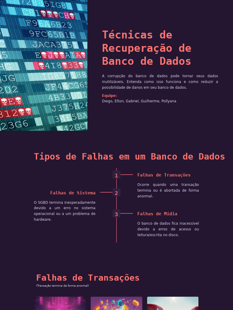 Técnicas de Recuperação de Banco de Dados | PDF