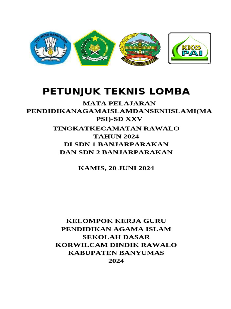 Juknis Mapsi Revisi Waktu Pendaftaran New | PDF