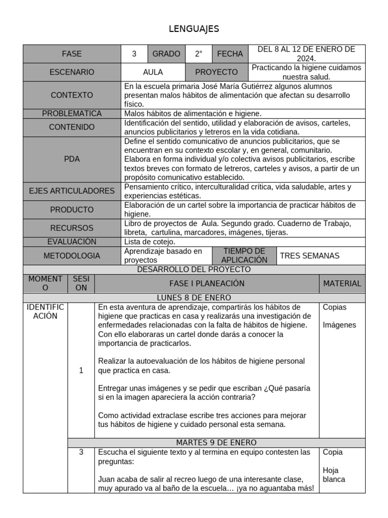 Proyecto 4 Semana 1 | PDF