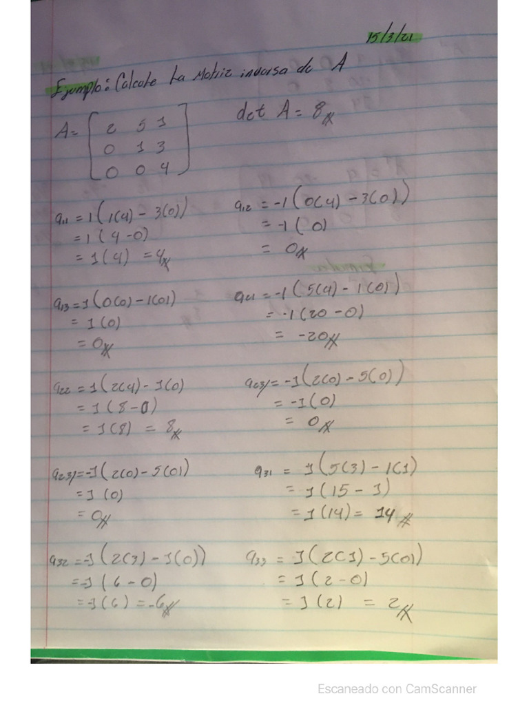 Tarea 4 de Algebra II Parcial Keiry Martinez 201920020088 | PDF