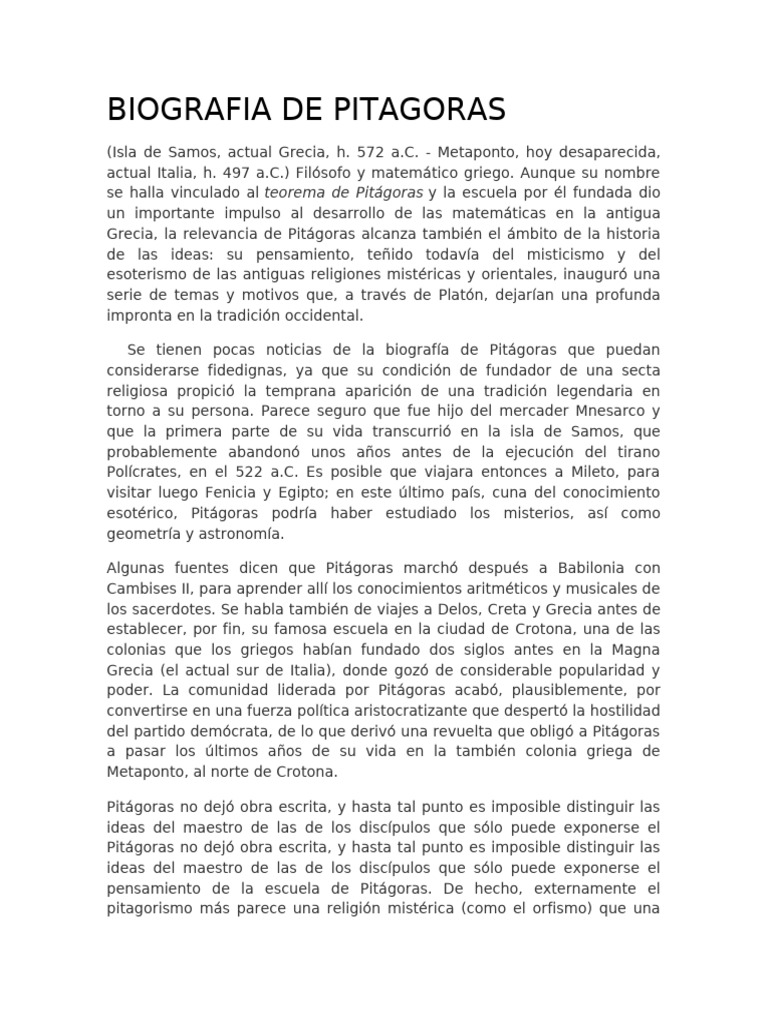 BIOGRAFIA DE Filosofos | PDF